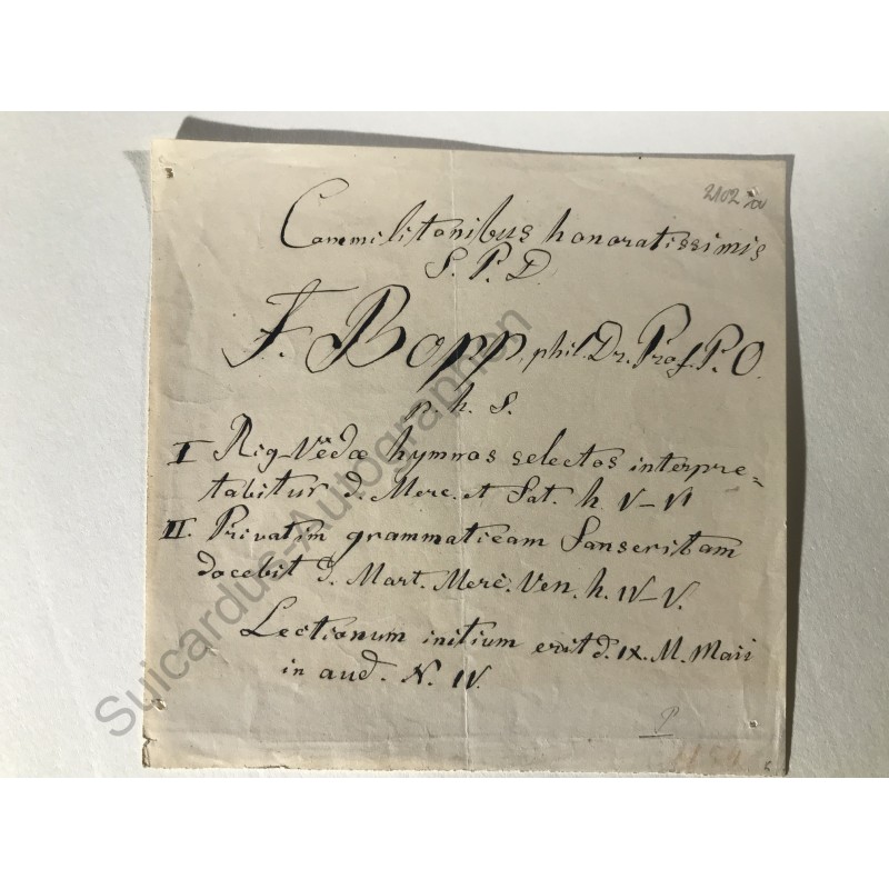 1835-1865 - Vier eigenhändige Schriftstücke